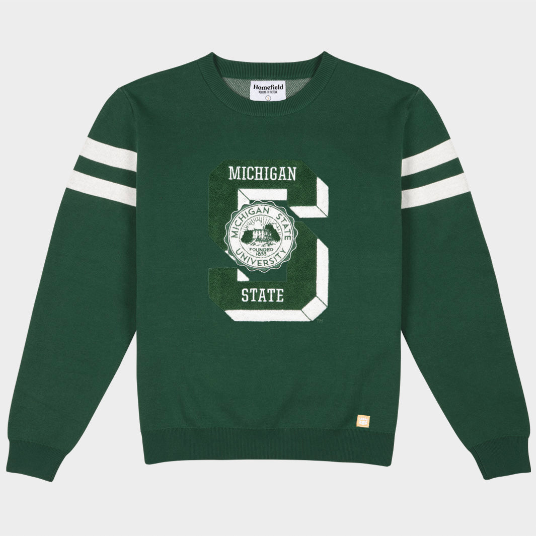 Michigan State Spartans Block "S" Knit Sweater | Homefield
