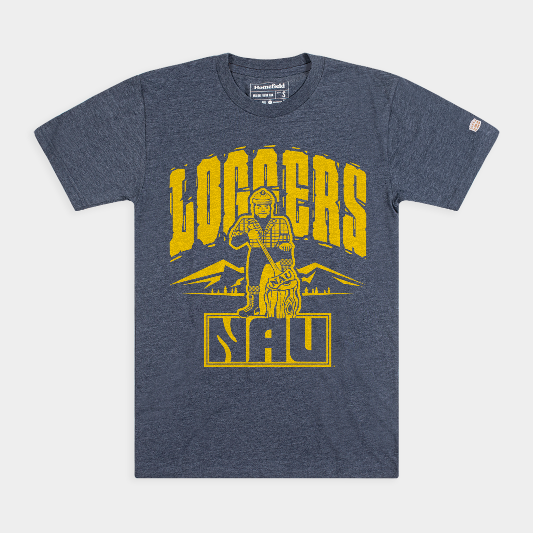 Northern Arizona Lumberjacks Retro Logo Loggers Tee | Homefield