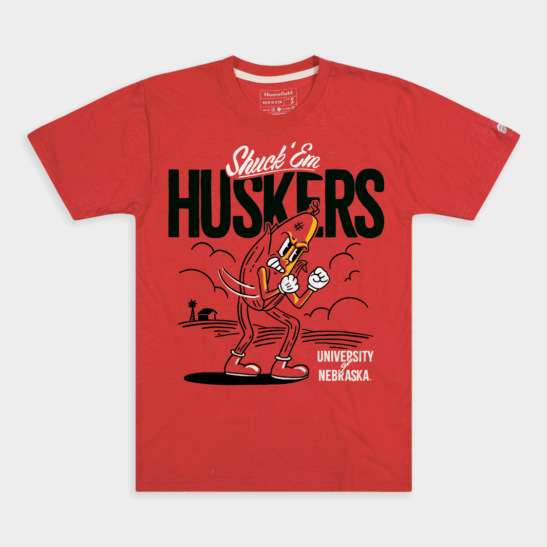 Nebraska "Shuck 'Em Huskers" Tee | Homefield