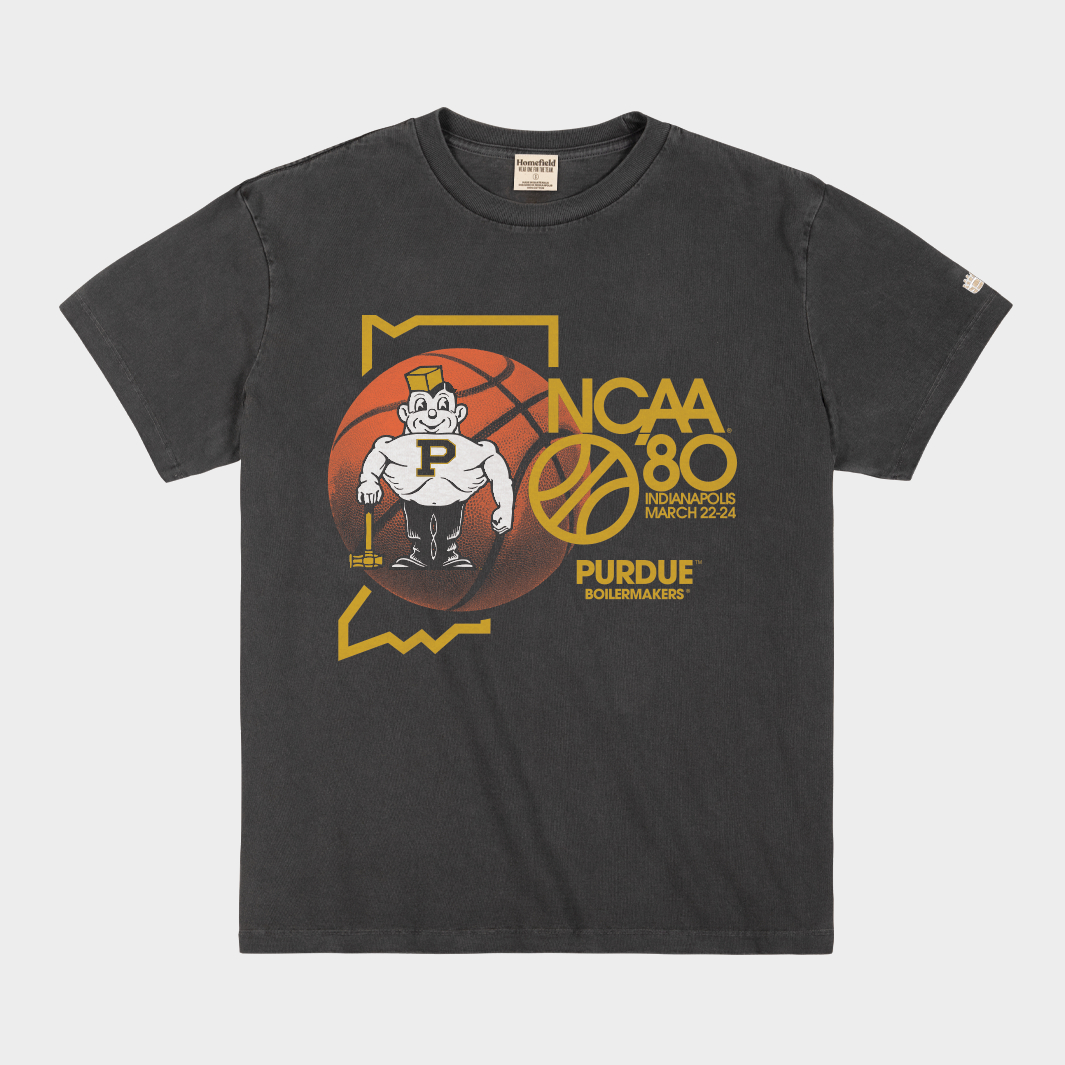 Purdue Basketball 1980 Final Four Vintage Heavyweight Tee | Homefield