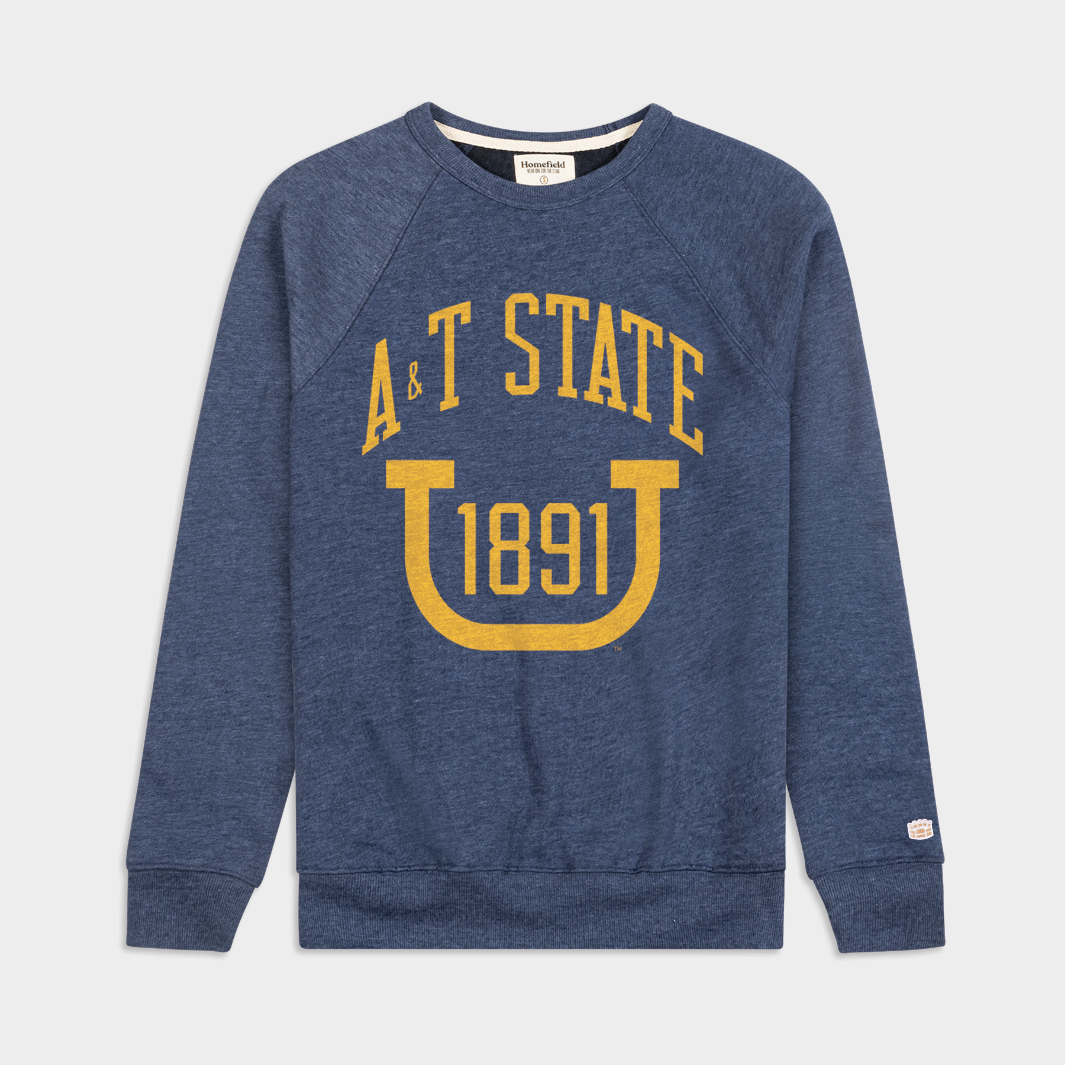 North Carolina A&T 1891 Vintage Logo Crewneck | Homefield