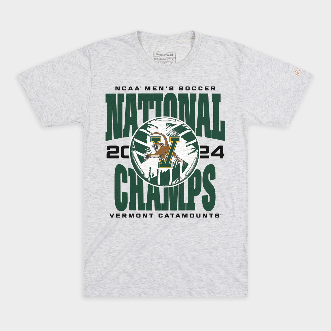 Vermont Men's Soccer 2024 National Champs Tee | Homefield