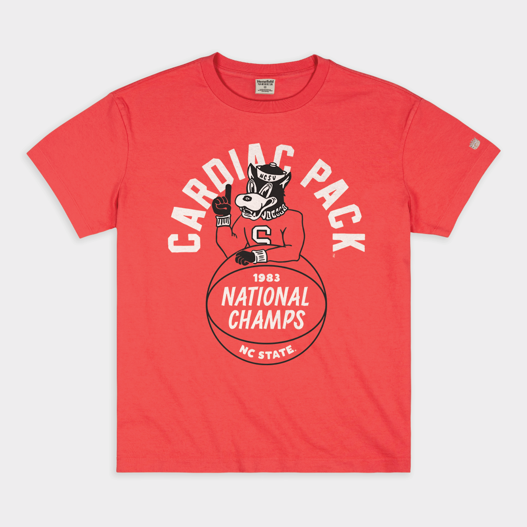 1983 NC State Cardiac Pack Champs Vintage Heavyweight Tee | Homefield
