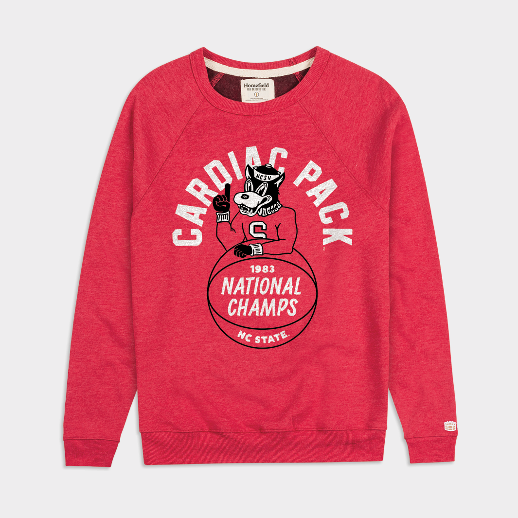 Retro 1983 NC State Cardiac Pack National Champs Crewneck | Homefield