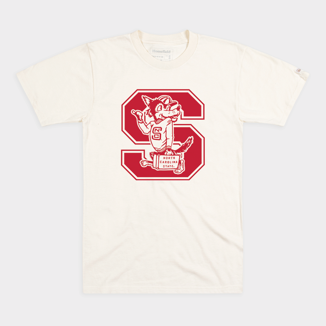 NC State Wolfpack Vintage Wolf Logo Tee | Homefield
