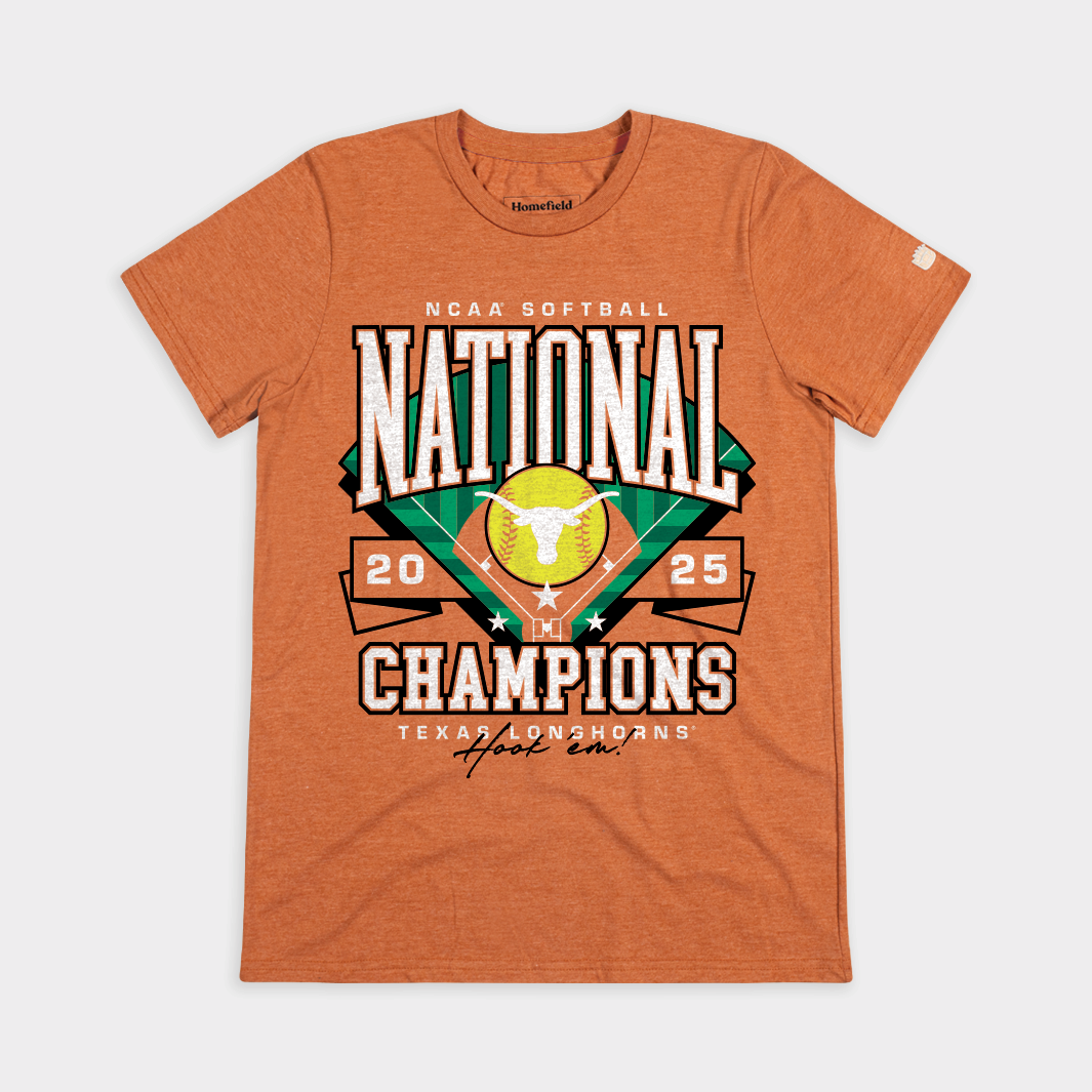 Texas Longhorns Softball 2025 National Champs Tee | Homefield