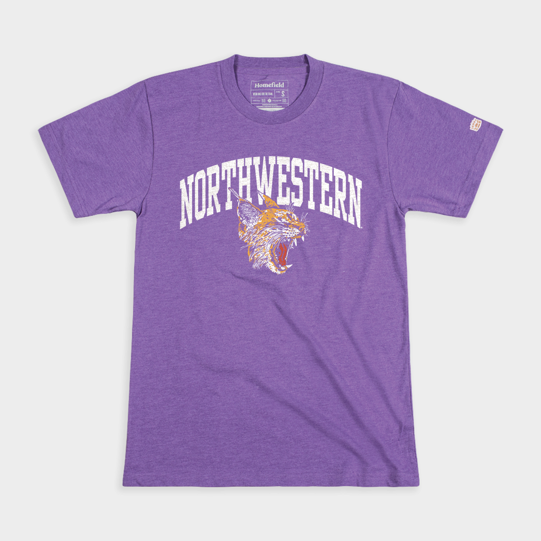 Northwestern Wildcats Roaring Tee | Homefield