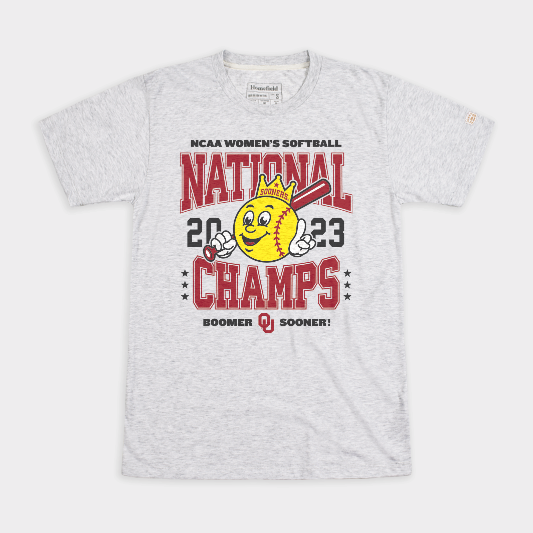 Oklahoma 2023 Softball WCWS Champions Tee | Homefield