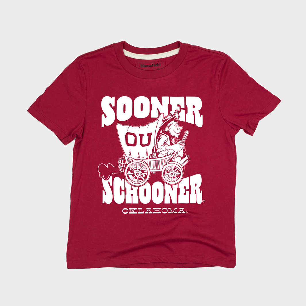 Oklahoma Sooner Schooner Cartoon Youth Tee | Homefield