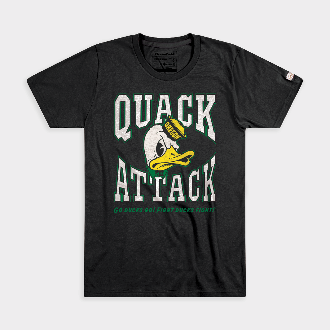 Oregon Ducks "Quack Attack" Vintage Logo Tee | Homefield