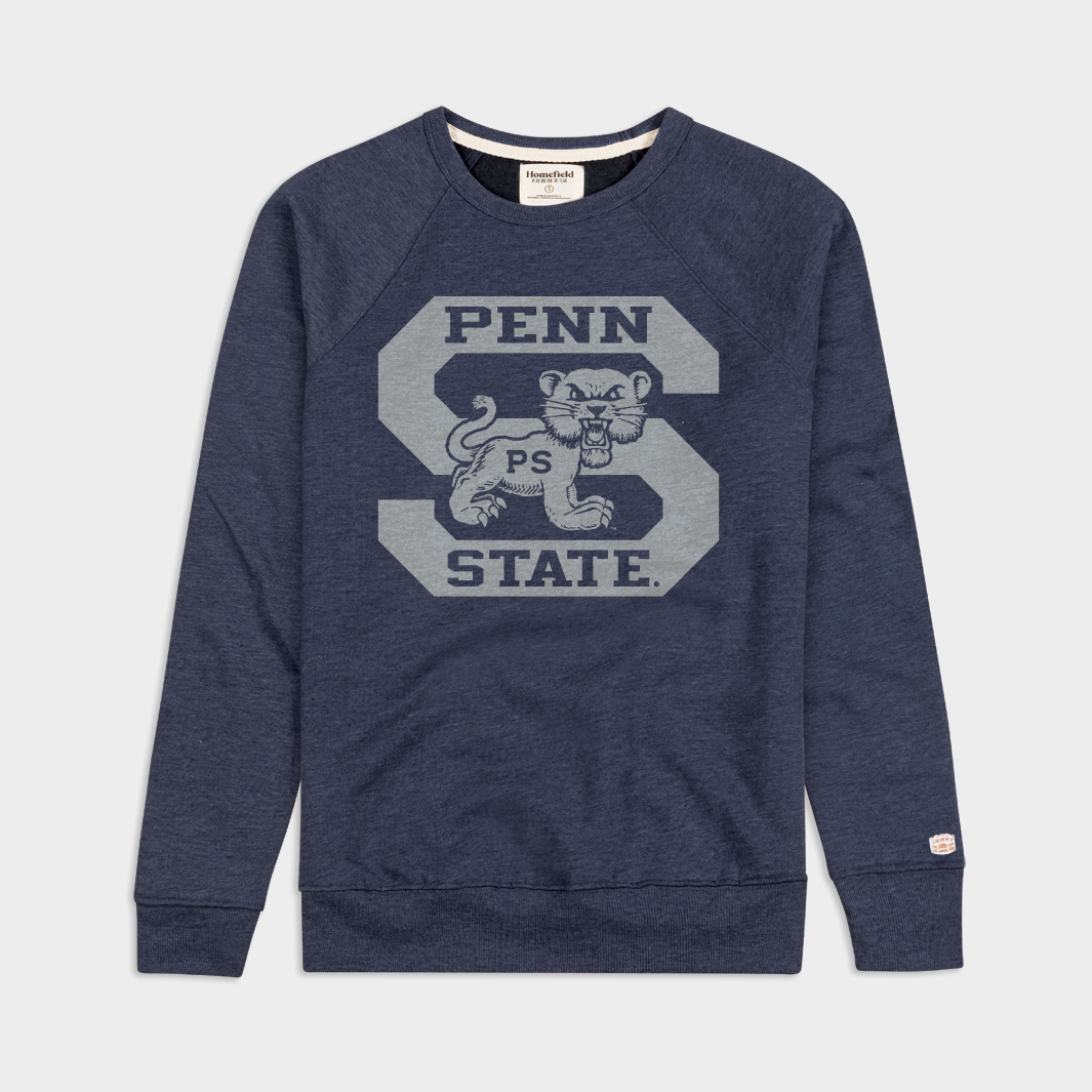 Penn State Midcentury Logo Varsity Crewneck | Homefield