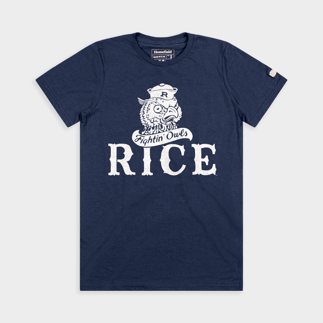 Rice Fightin' Owls Retro Logo Tee | Homefield