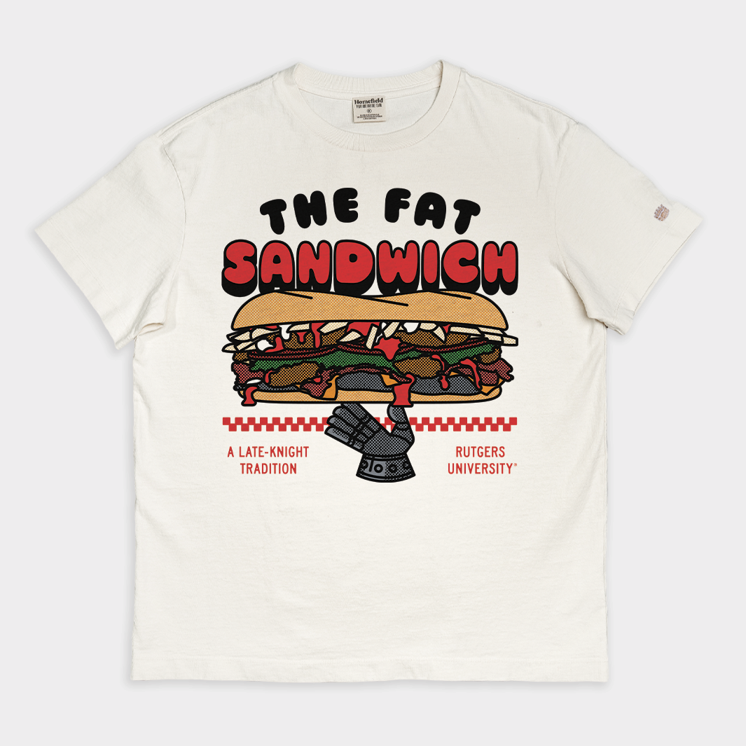 Rutgers Fat Sandwich Vintage Heavyweight Tee | Homefield