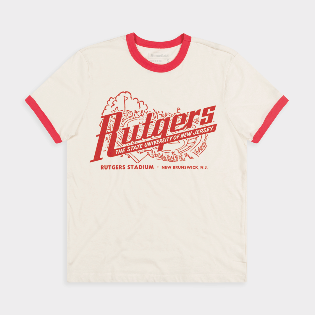 Rutgers Football Vintage 1951 Ticket Ringer Tee | Homefield