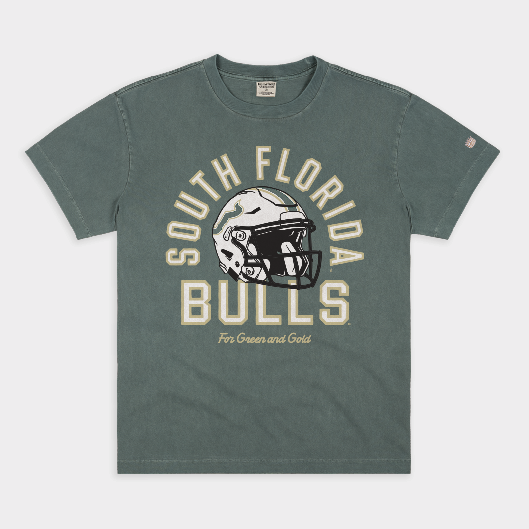 USF Bulls Football "For Green and Gold" Heavyweight Tee | Homefield