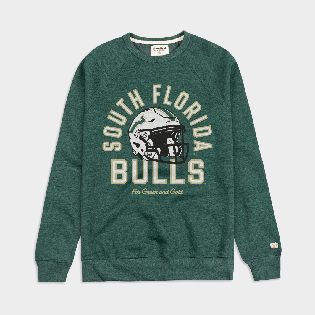 USF Bulls Football "For Green and Gold" Crewneck | Homefield Apparel