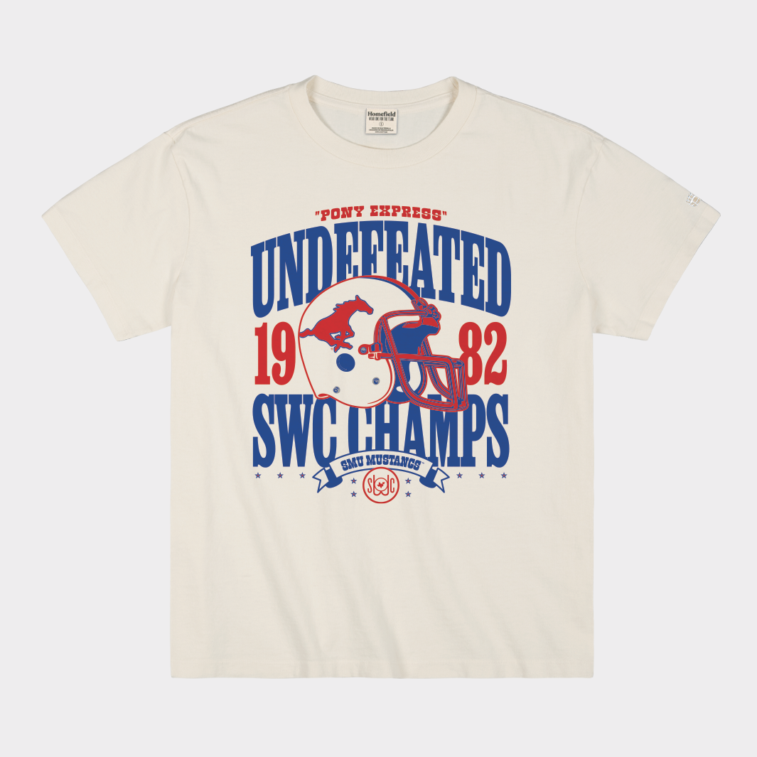 SMU Football 1982 Pony Express Vintage Heavyweight Tee | Homefield