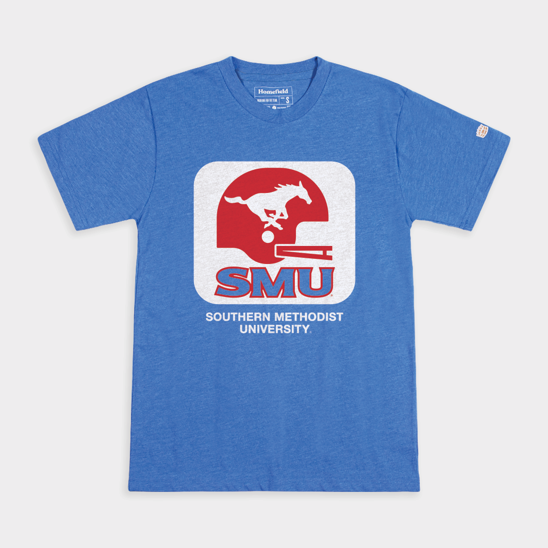 Retro SMU Football Logo Tee | Homefield