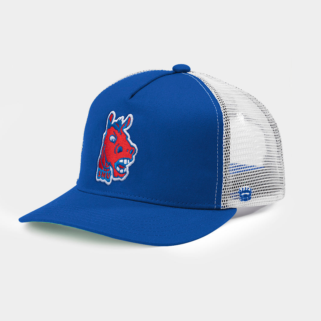 SMU Mustangs Retro Logo Trucker Hat | Homefield