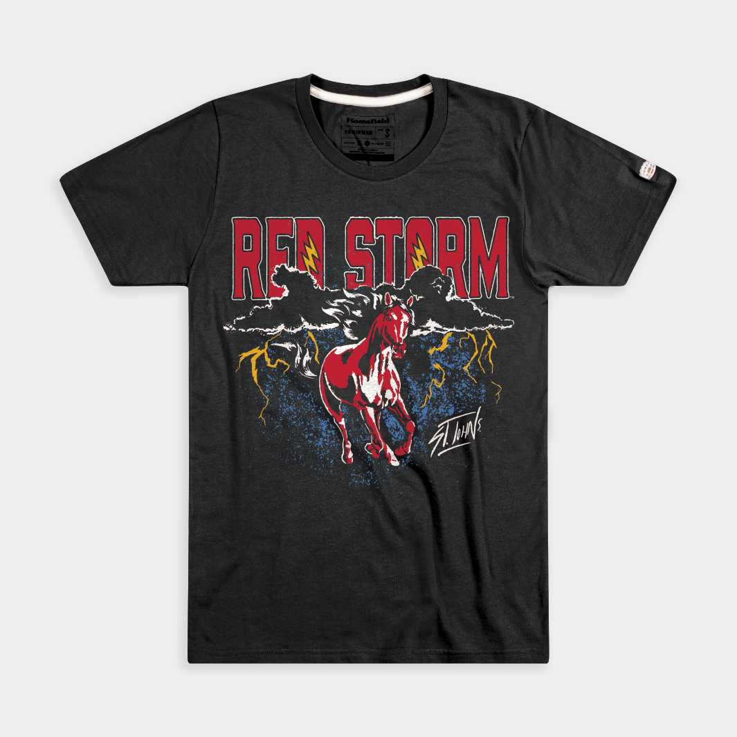 St. John's Red Storm Vintage-Inspired Thunder Tee | Homefield