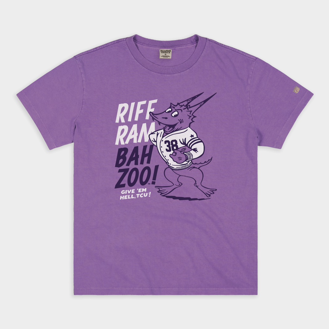 Riff Ram Bah Zoo TCU Cheer Vintage Heavyweight Tee | Homefield