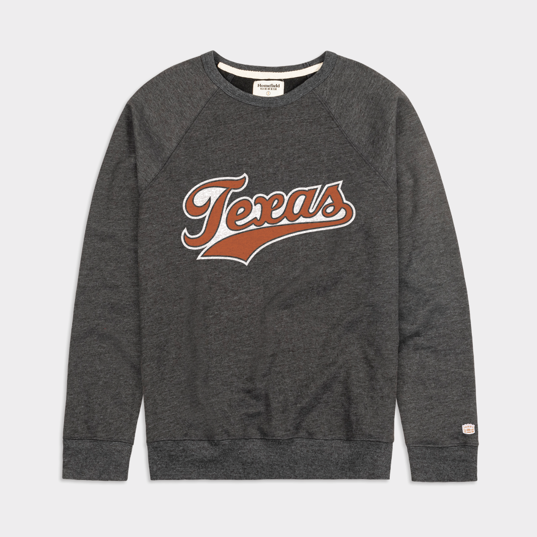 Retro Texas Script Crewneck | Homefield Apparel