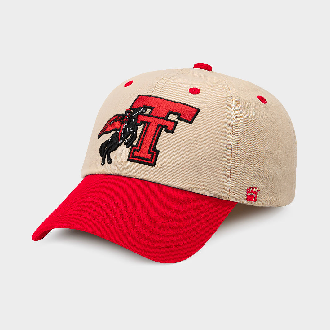 Texas Tech Vintage Red Raider Two-Tone Dad Hat | Homefield