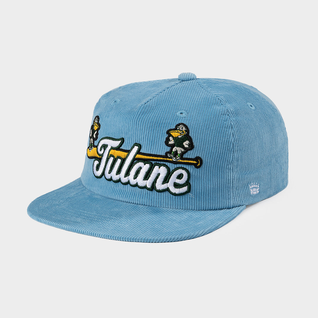 Tulane Baseball Script and Logo Corduroy Hat | Homefield
