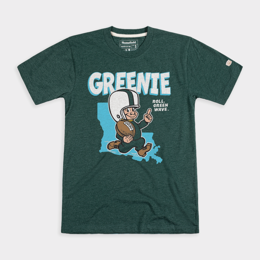 Tulane Green Wave Greenie Throwback Tee | Homefield