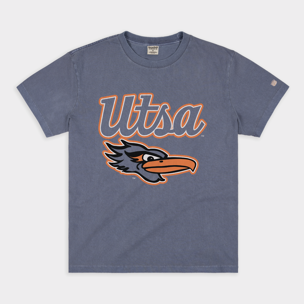 UTSA Vintage Basketball Script Heavyweight Tee | Homefield