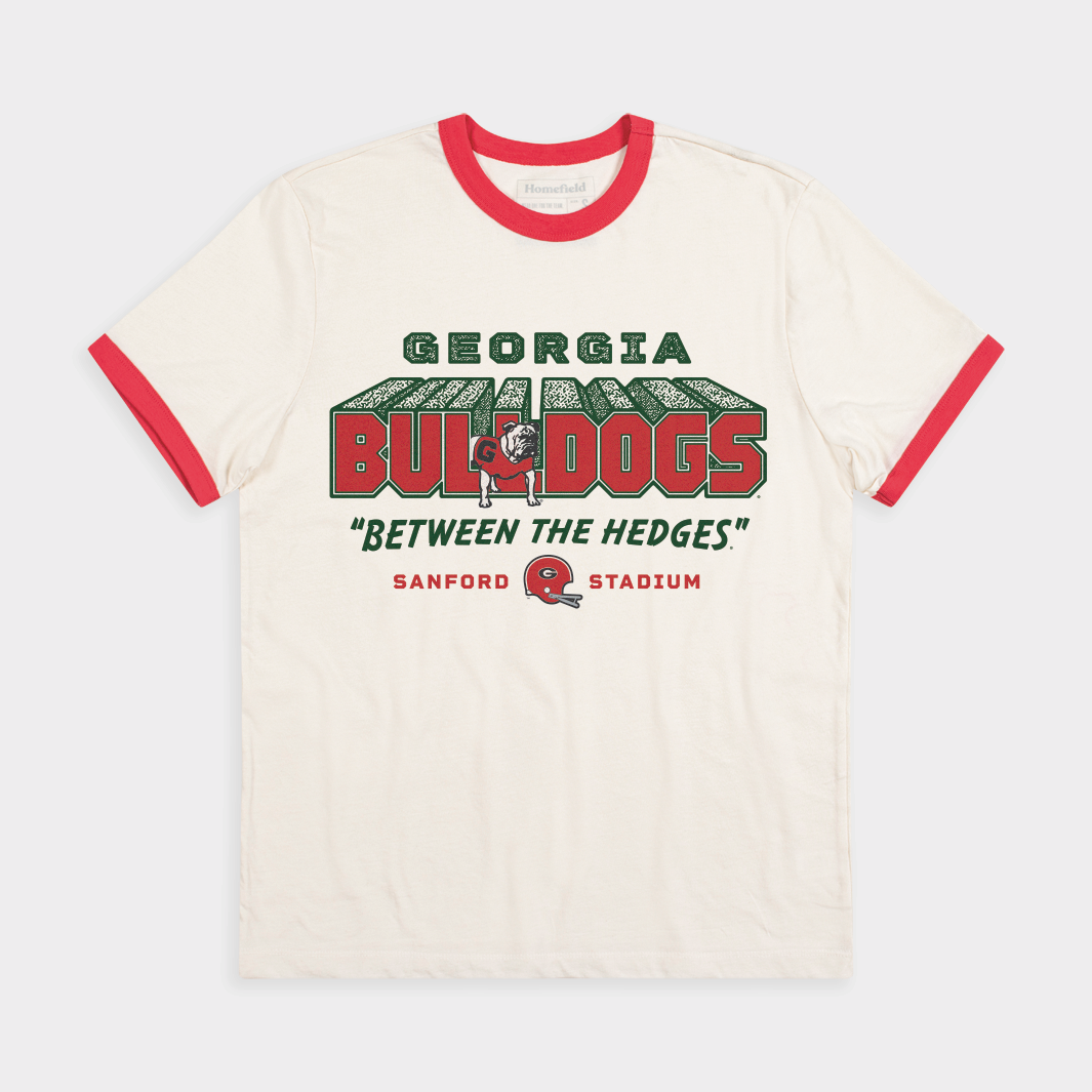 Georgia Football "Between The Hedges" Ringer Tee | Homefield