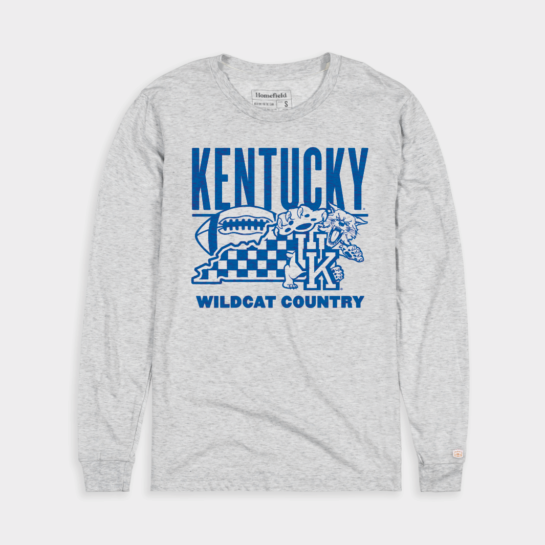 Kentucky Wildcat Country Football Long Sleeve | Homefield