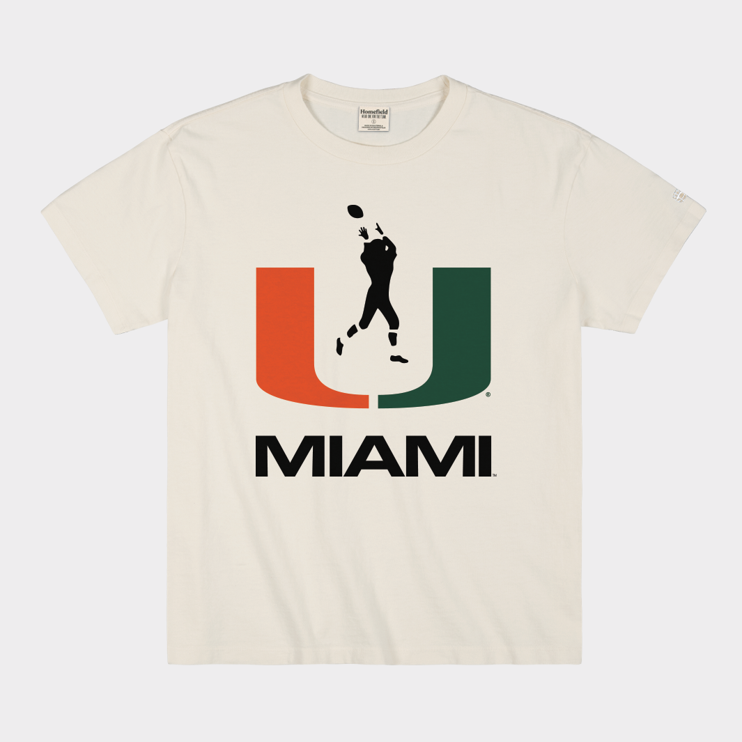 Miami Hurricanes 1970s Football Logo Heavyweight Tee | Homefield