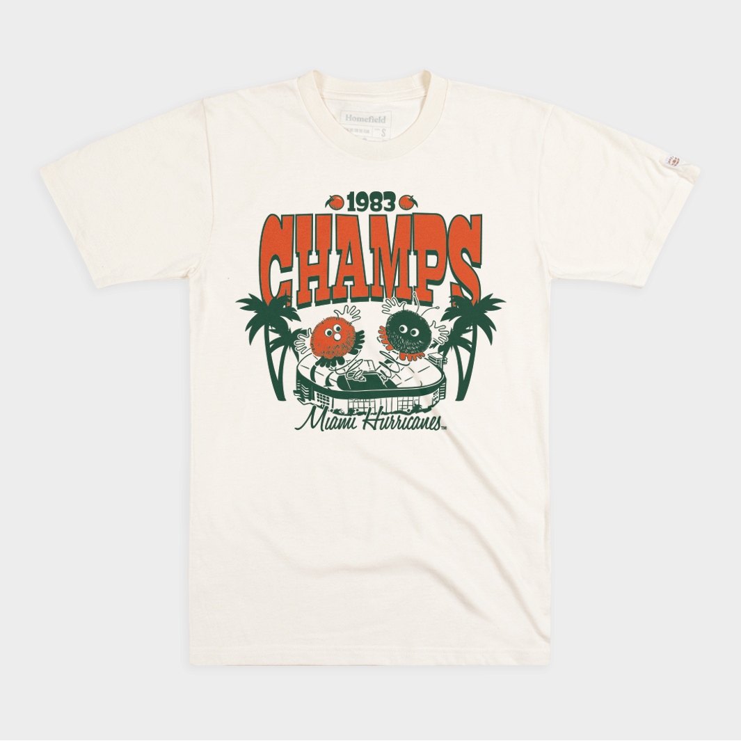 Miami Football 1983 Champs Tee | Homefield