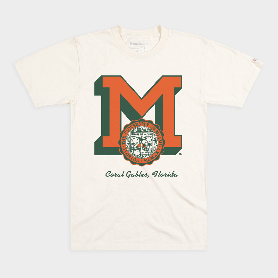 University of Miami Centennial Seal Tee – Homefield