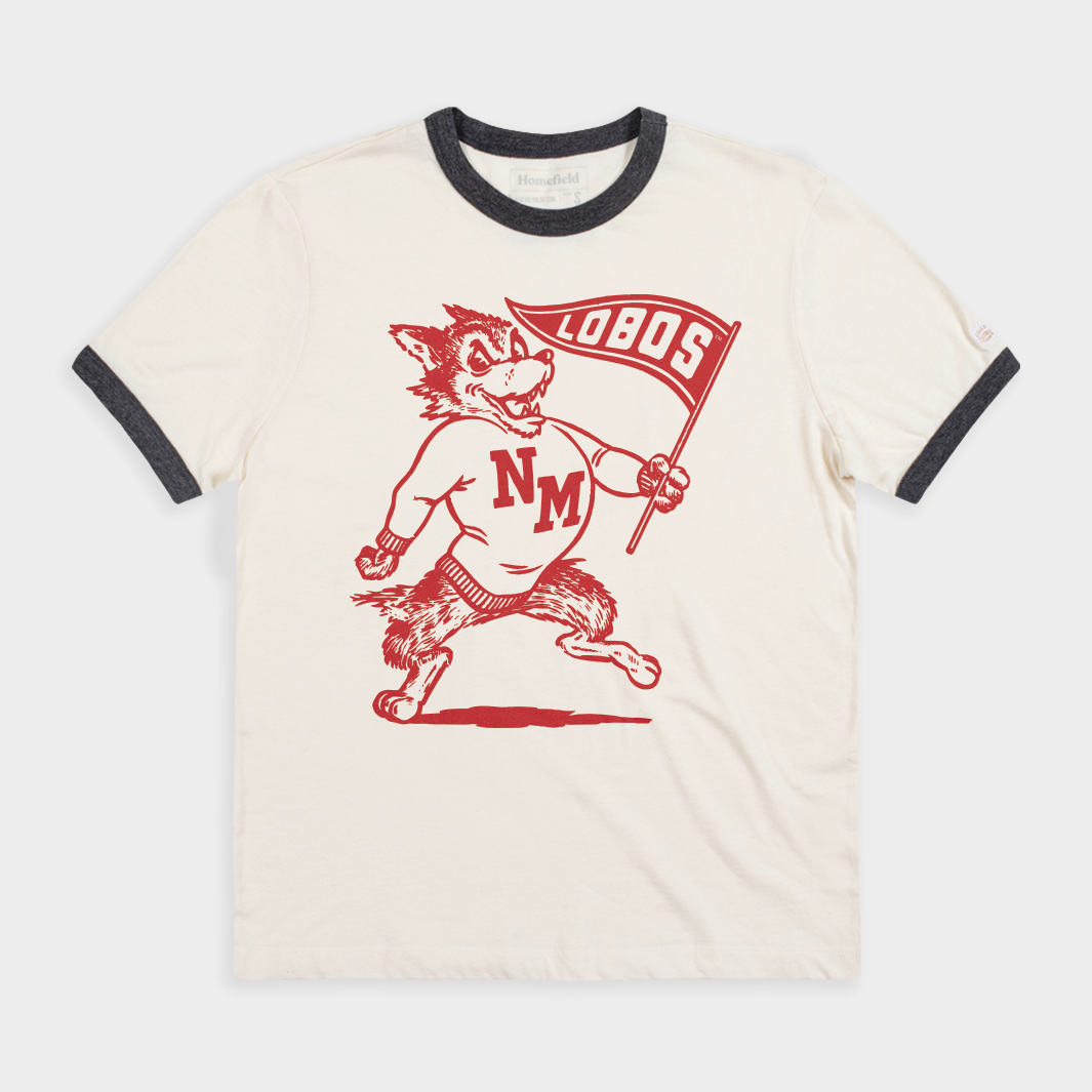 Vintage New Mexico Lobos Mascot Ringer Tee | Homefield