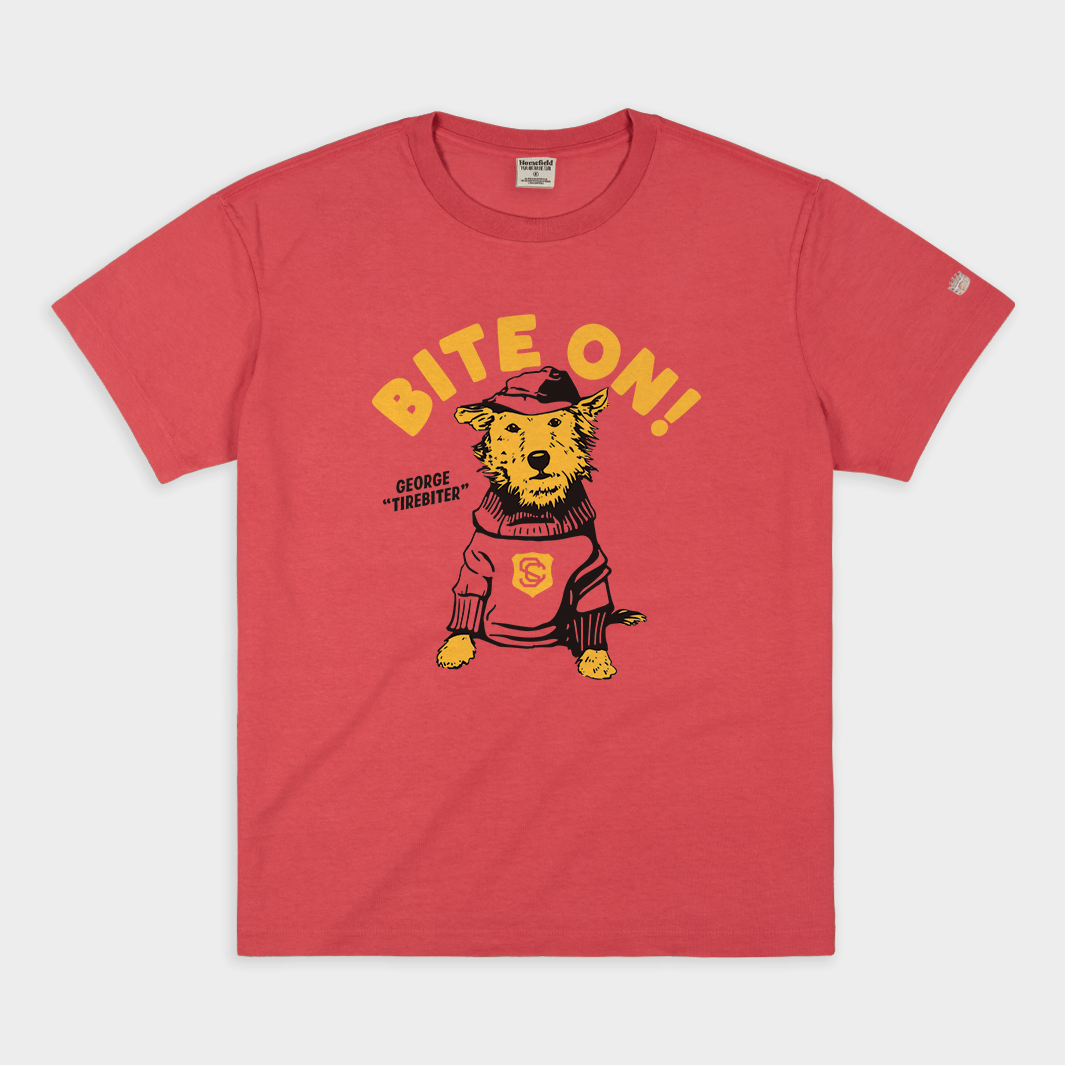 Vintage George Tirebiter USC Dog Mascot Heavyweight Tee | Homefield