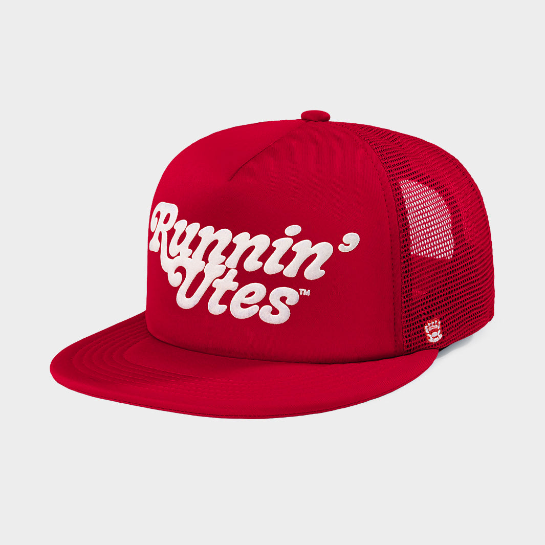 Utah "Runnin' Utes" Puff Ink Trucker Hat | Homefield