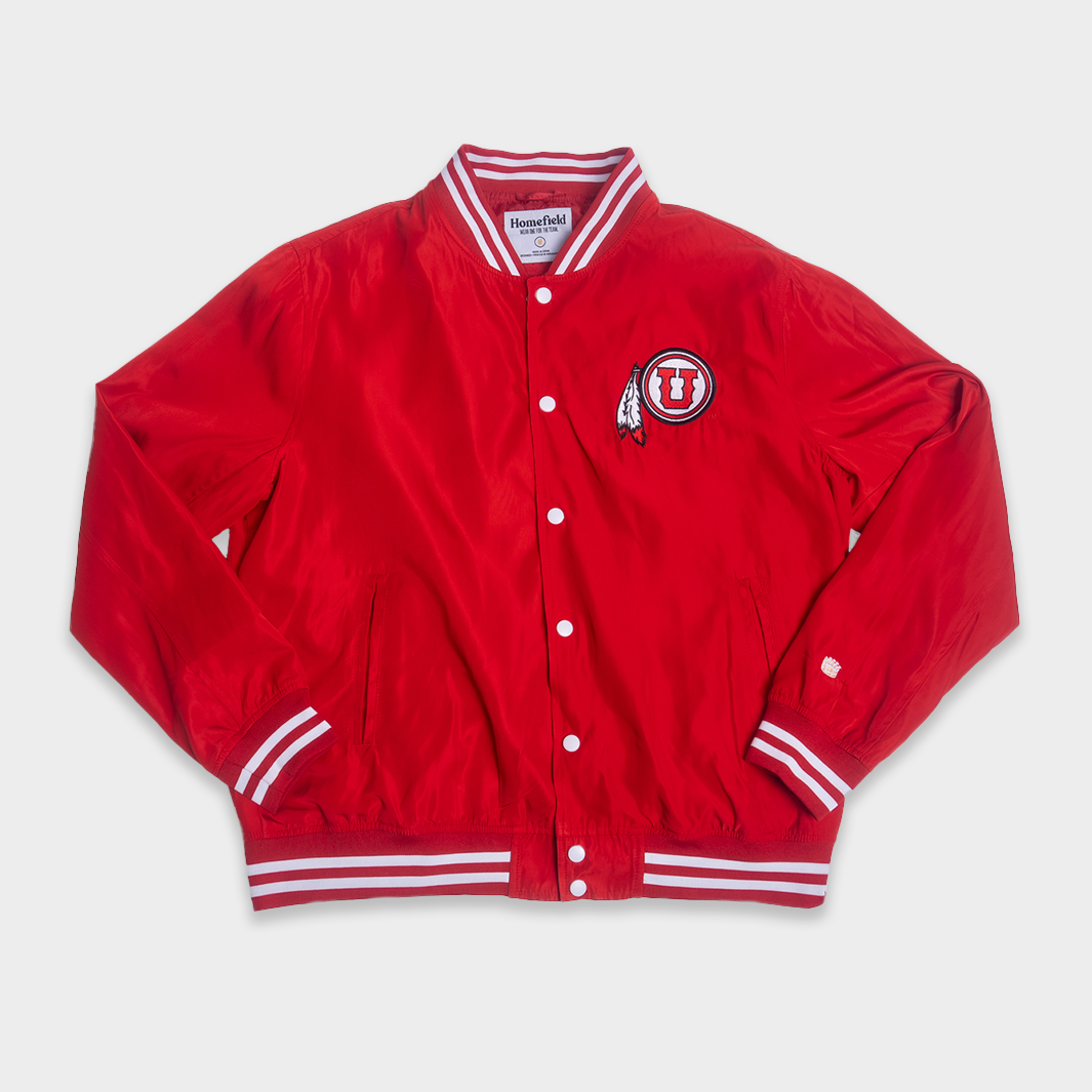 Utah Utes Vintage Script and Logo Bomber Jacket | Homefield