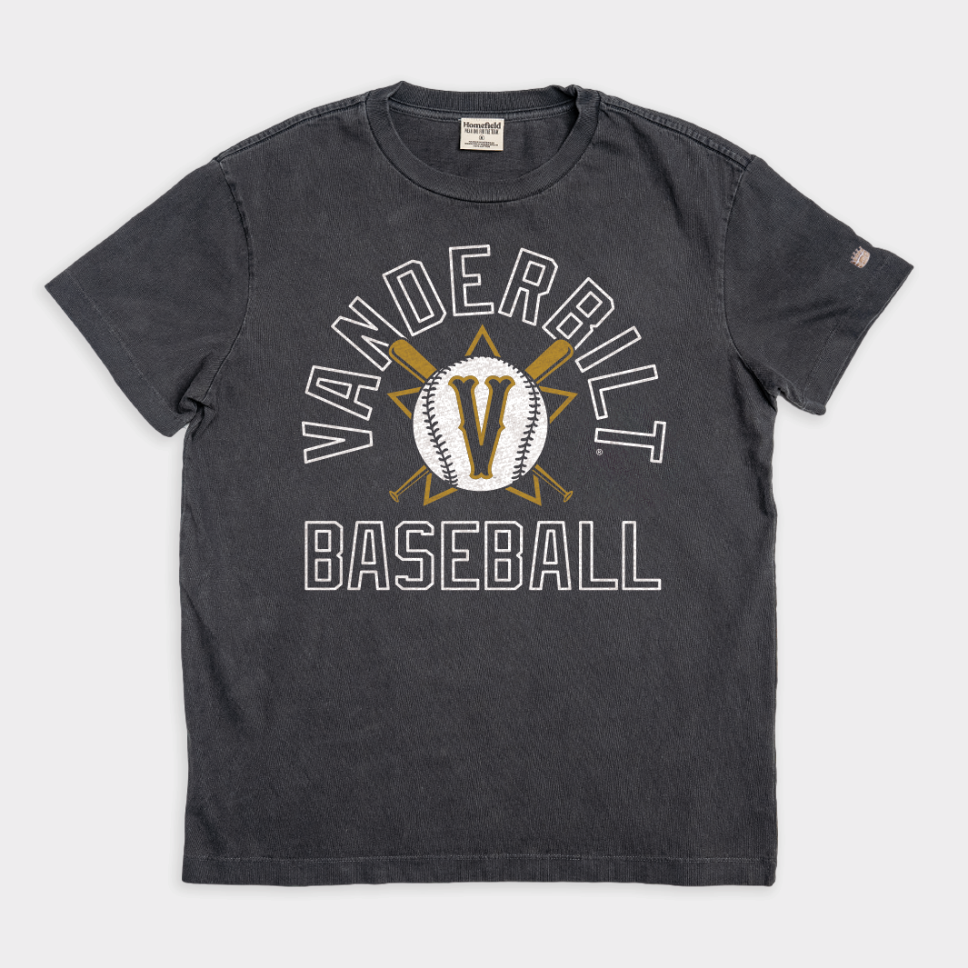 Vanderbilt Commodores Baseball Vintage Heavyweight Tee | Homefield