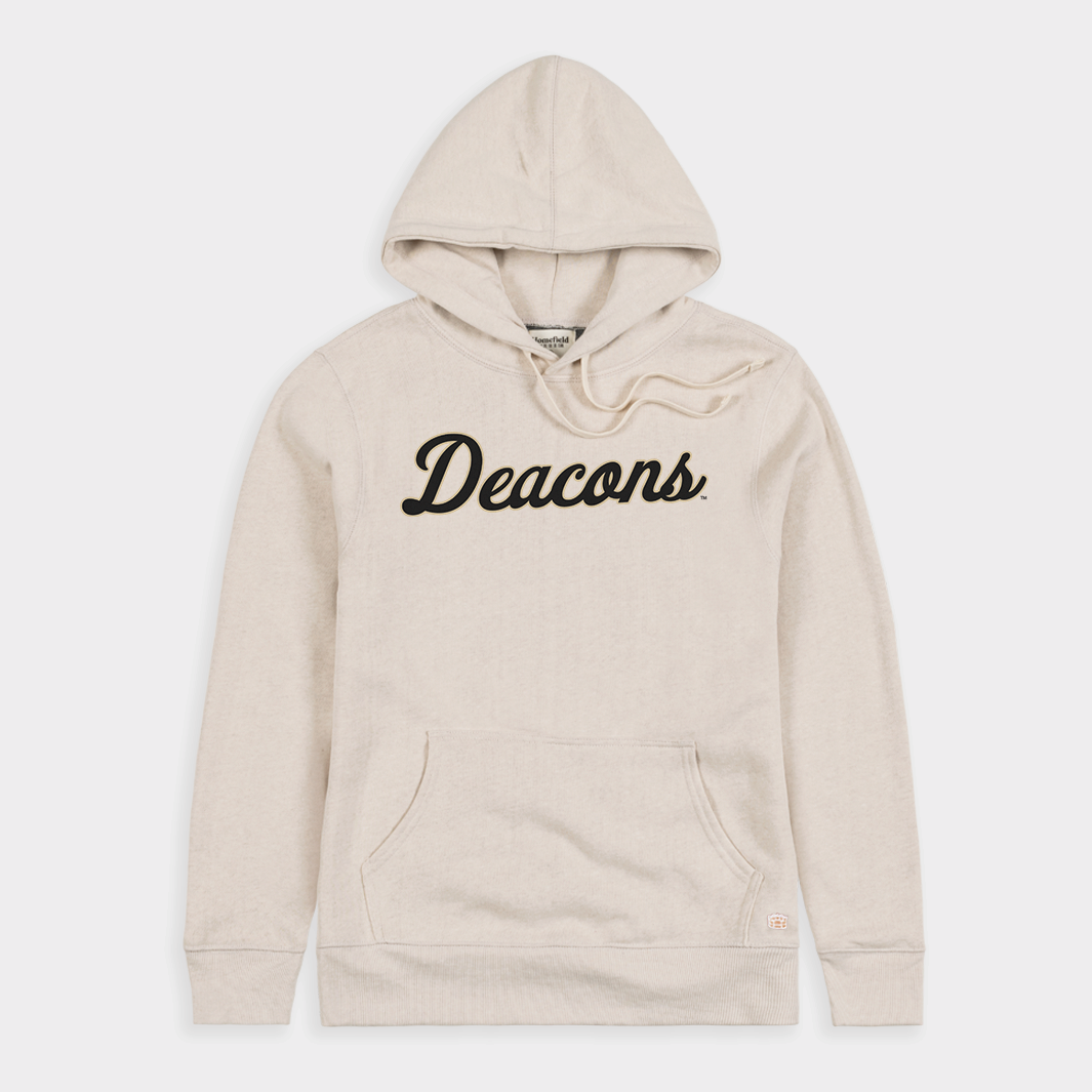 Oatmeal "Deacons" Script Hoodie | Homefield
