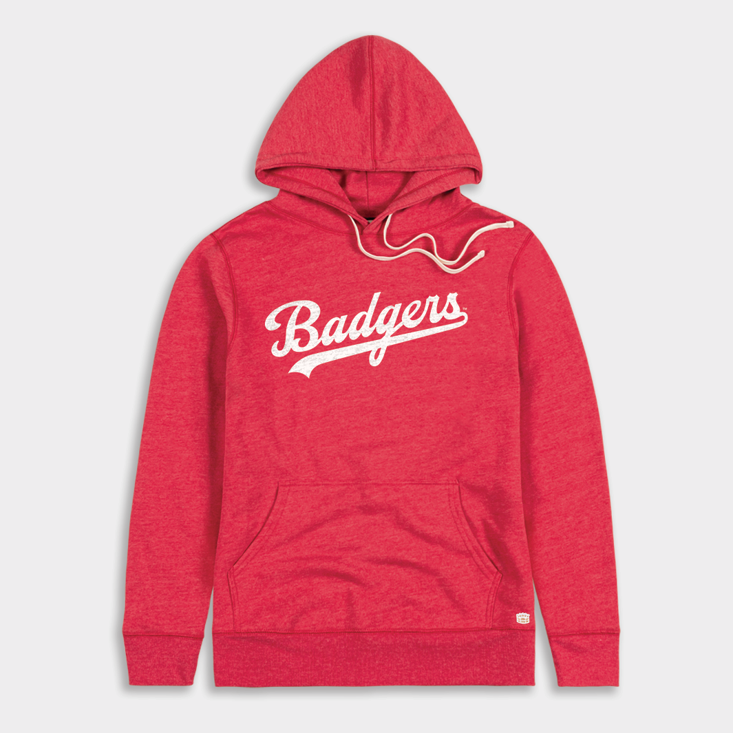 Vintage Wisconsin Badgers Script Hoodie | Homefield