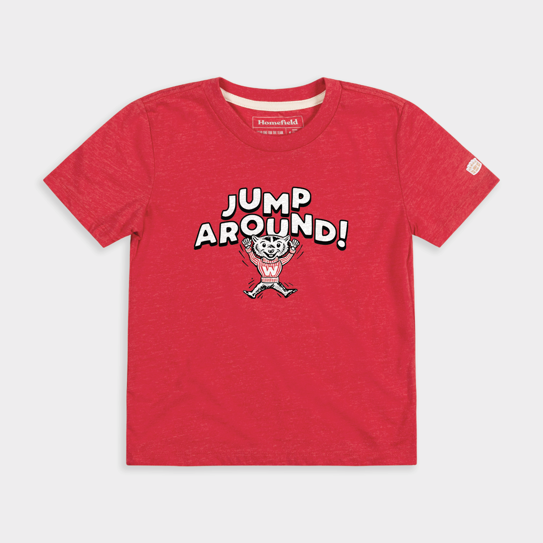 Vintage Wisconsin Jump Around Youth Tee | Homefield