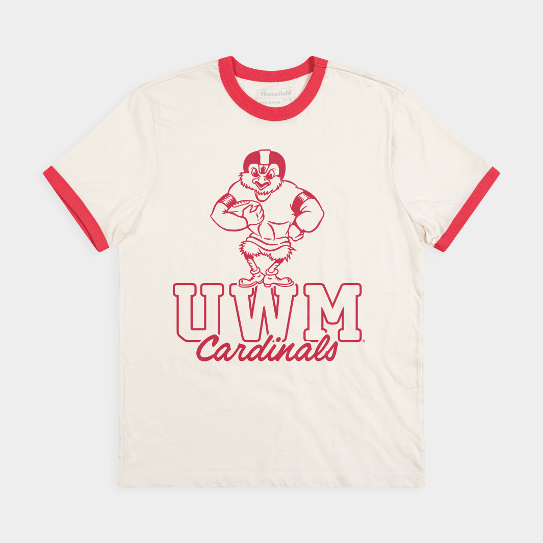 Milwaukee Vintage UWM Cardinals Football Ringer Tee | Homefield