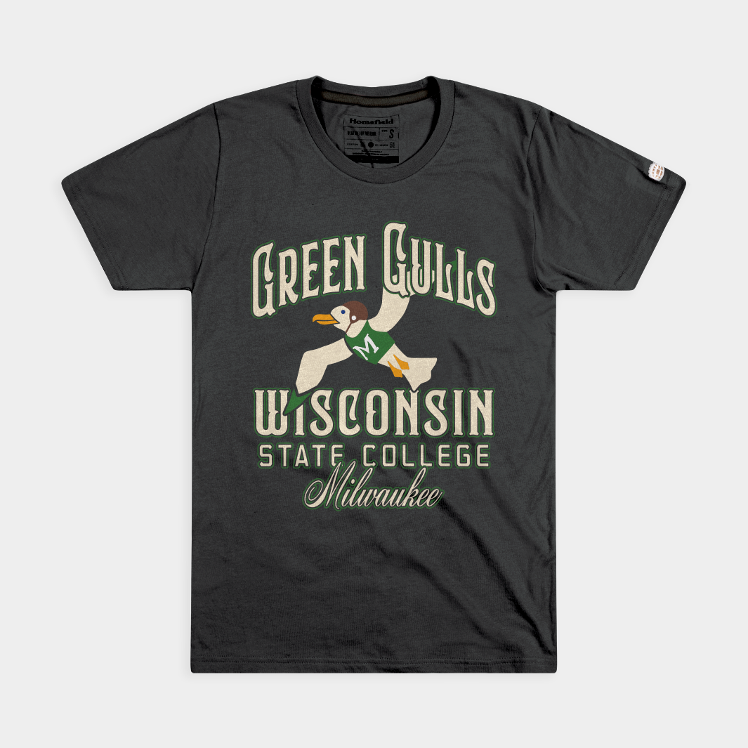 UWM Vintage Wisconsin State Green Gulls Tee | Homefield