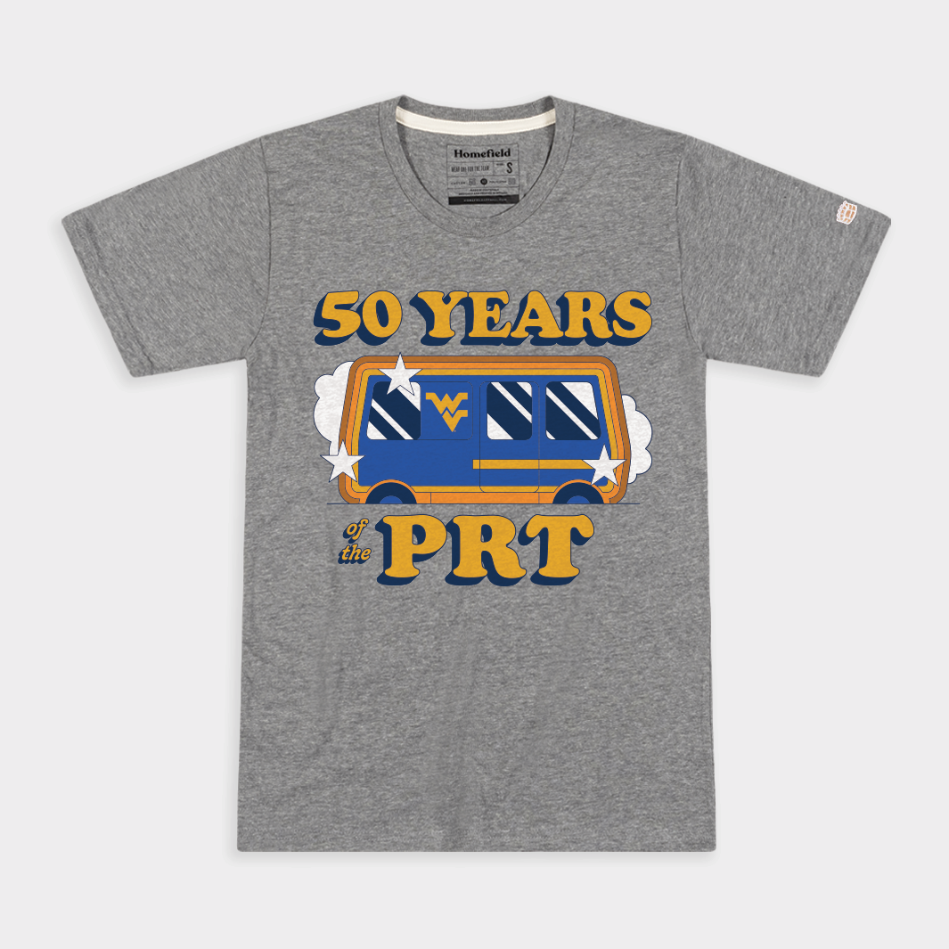 West Virginia 50 Years of the PRT Tee | Homefield