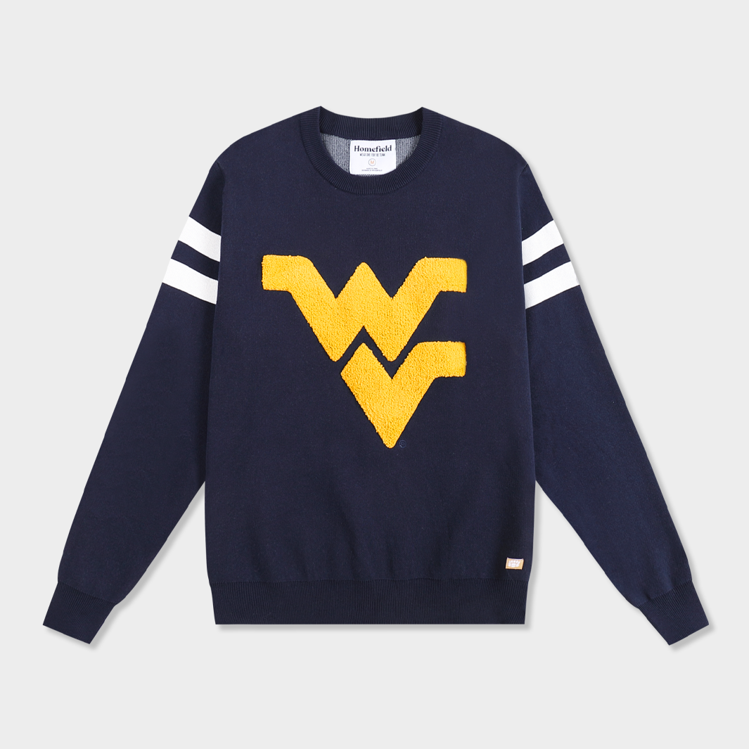West Virginia Mountaineers Retro Knit Sweater | Homefield