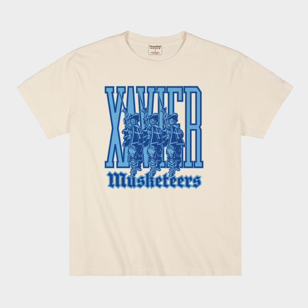 Retro Xavier Three Musketeers Vintage Heavyweight Tee | Homefield