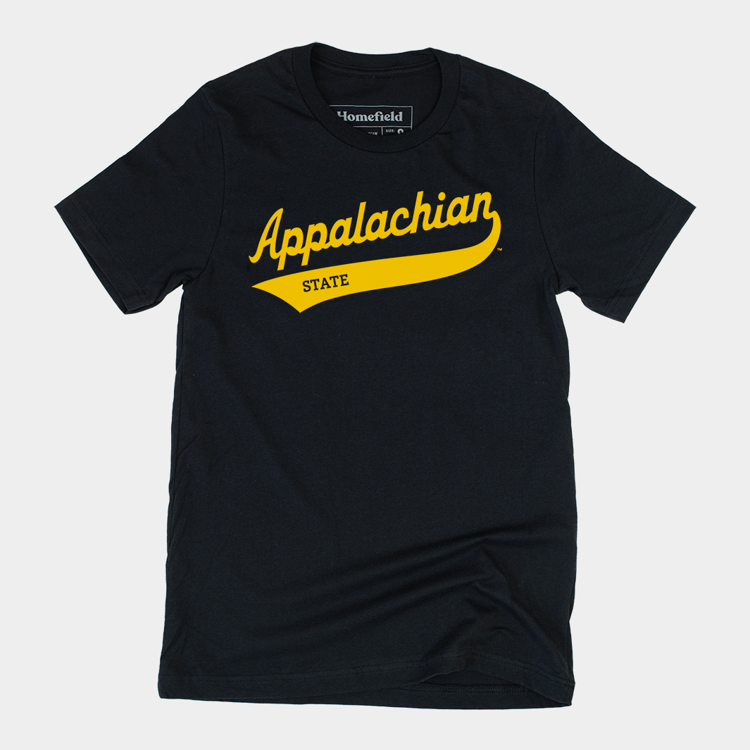 Appalachian State Retro Baseball Script Tee | Homefield