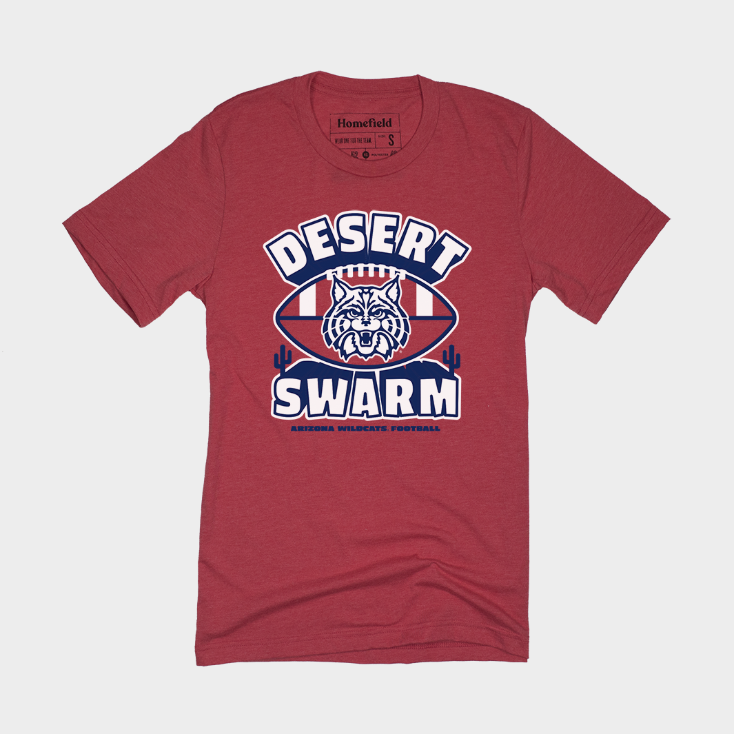 Retro Arizona Desert Swarm Football T-Shirt | Homefield